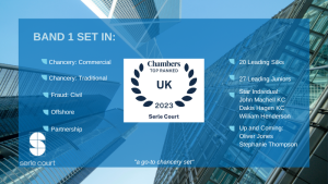 Chambers UK Bar 2023 - "a go-to chancery set" | Serle Court